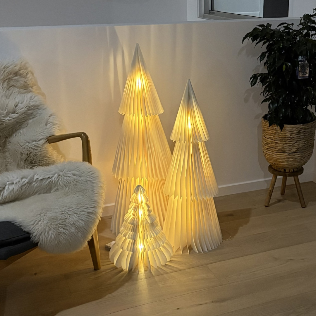 Deluxe Tree Tall- LED LIGHT- Off-White- 80/95cm - Nordic Rooms